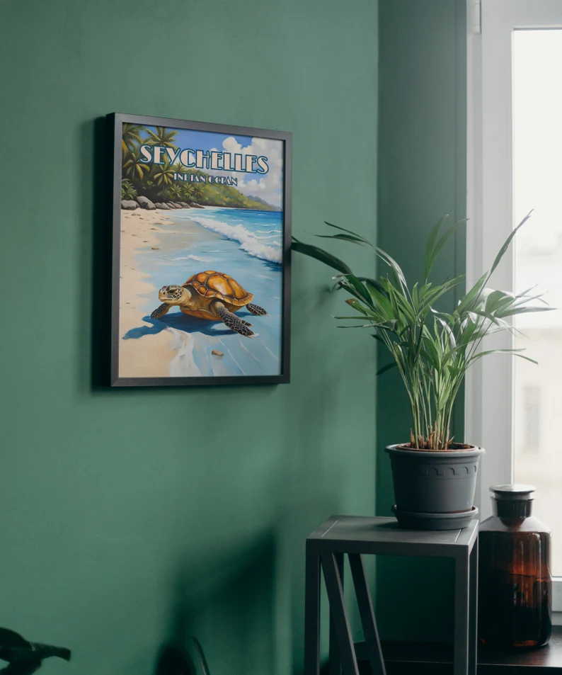 Seychelles Travel Poster | Simply The West Prints